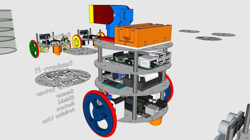 Free 3D file diskBot™ - DIY Robot Platform - Design Concepts ・Object to ...