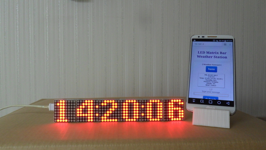 Free 3D file LED Matrix Bar Weather Station V1・Object to download and ...