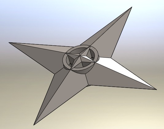 Archivo 3D gratis Shurikens (estrellas arrojadizas)・Modelo para descargar y imprimir en 3D・Cults