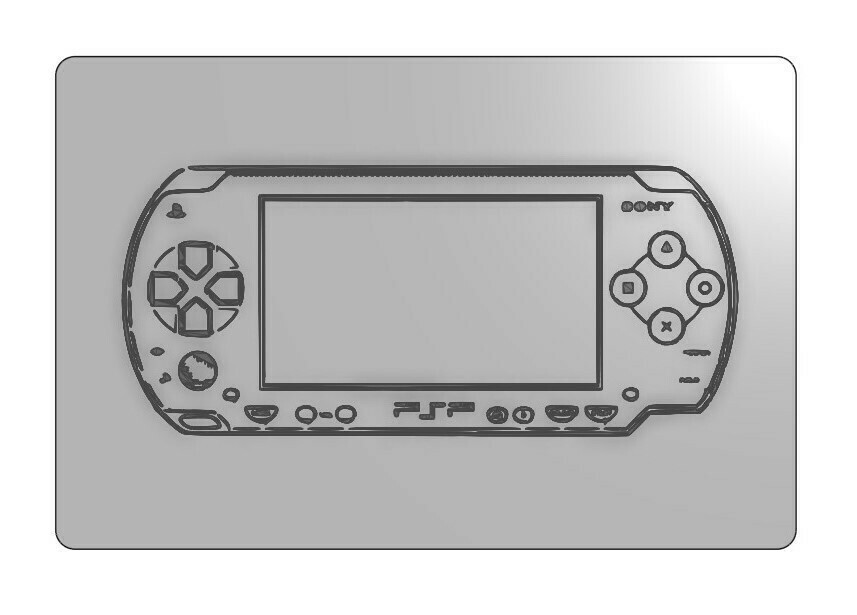 Fichier 3D gratuit Sony PSP Art Front・Modèle pour impression 3D à ...