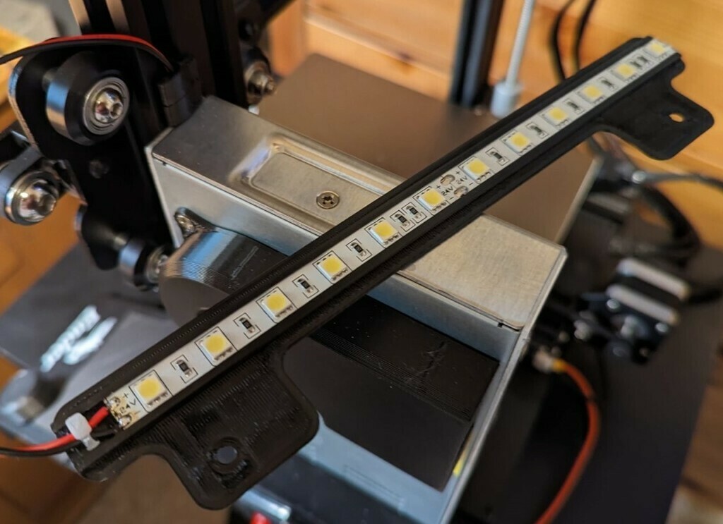 Free 3D file Ender 3 (Pro) LED Strip Mount・3D printable model to ...