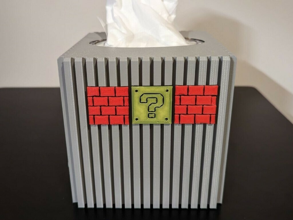 Free STL file Mario Blocks Tissue Box Addons・3D printing model to ...