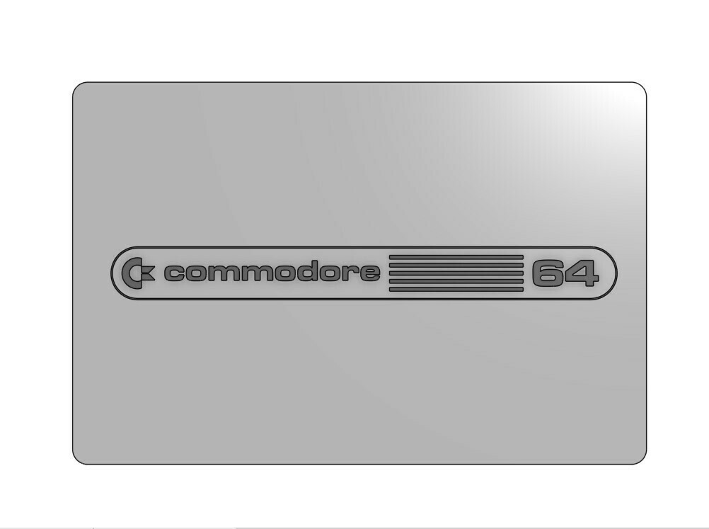 Free 3D file Commodore 64 Badge Art・3D printer design to download・Cults