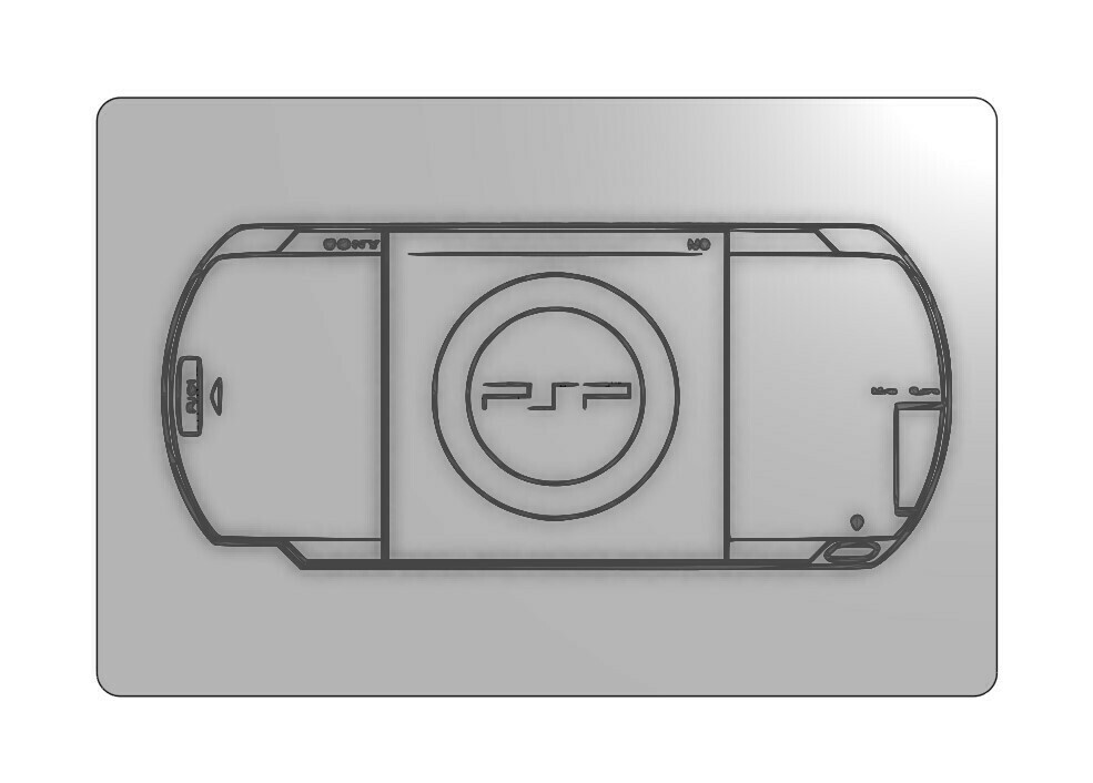 Бесплатный 3D файл Sony PSP Art Back・Дизайн 3D принтера для загрузки・Cults