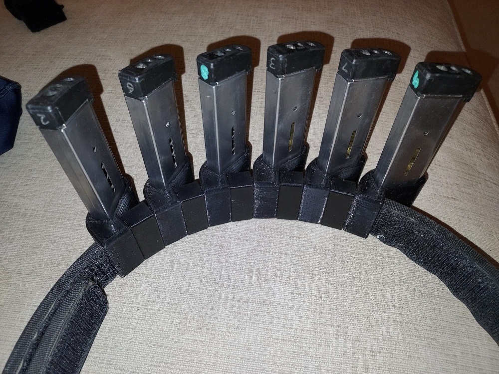 STL file 1911 USPSA Single Stack Magnetic Magazine Holders (Mag Pouch ...