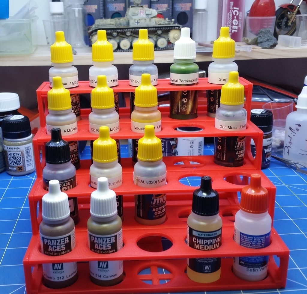 Free 3D file 20 x 17mm Paint stand again・3D printing design to download ...