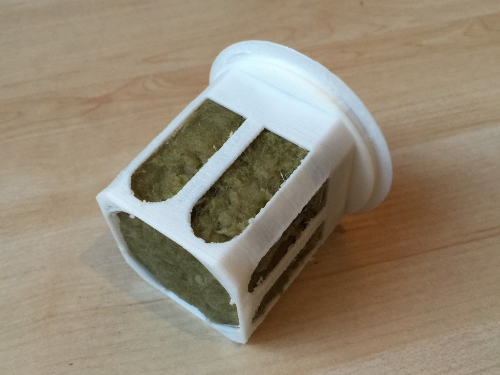 Free 3D file 2" Net Pot for Square 1.5" Rockwool Blocks・3D printing ...