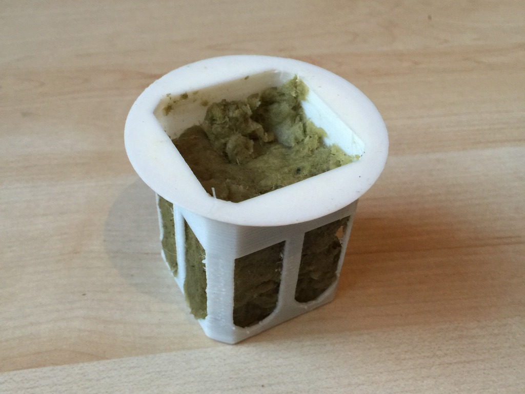 Free 3D file 2" Net Pot for Square 1.5" Rockwool Blocks・3D printing ...