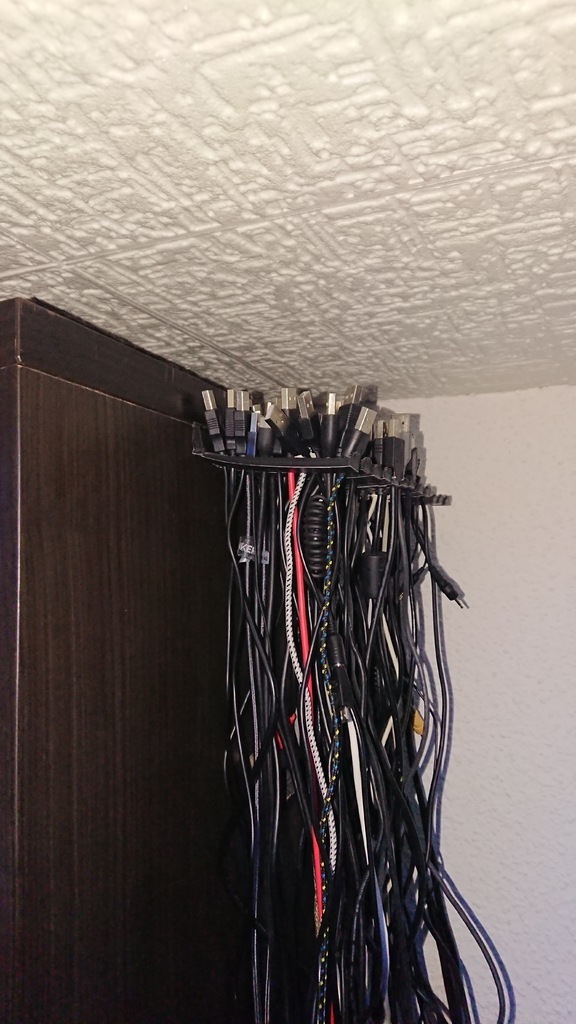 Free 3D file Cable Management Organizer Wall Mount (USB, HDMI, Audio ...