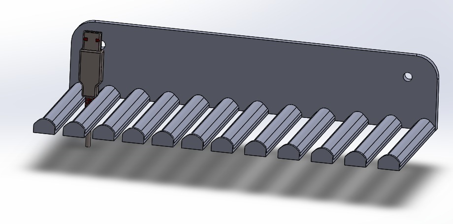 Free 3D file Cable Management Organizer Wall Mount (USB, HDMI, Audio ...