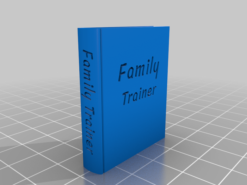Free 3D file Customized Tiny Secret Book NS - Family Trainer・3D printer ...