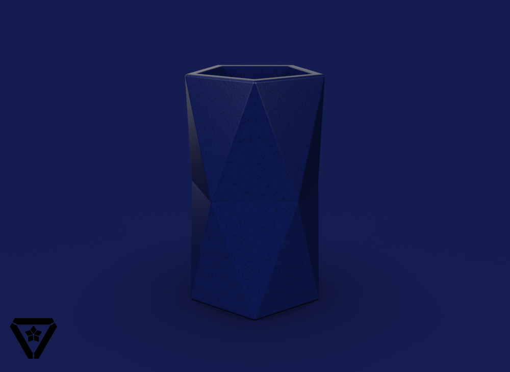Free 3D file 70. Facet Origami Geometric Planter Pot - V13 - Sora ...