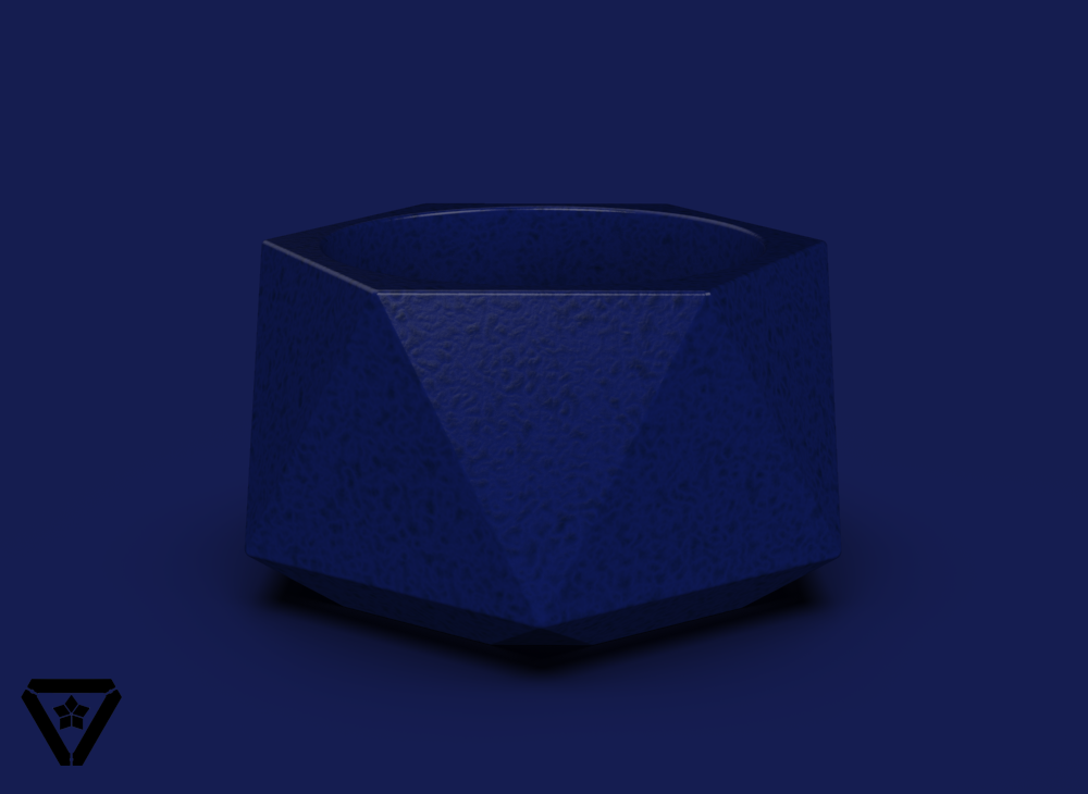 Free 3D file 111. Facet Origami Geometric Bonsai Pot - V32 - Marissa ...