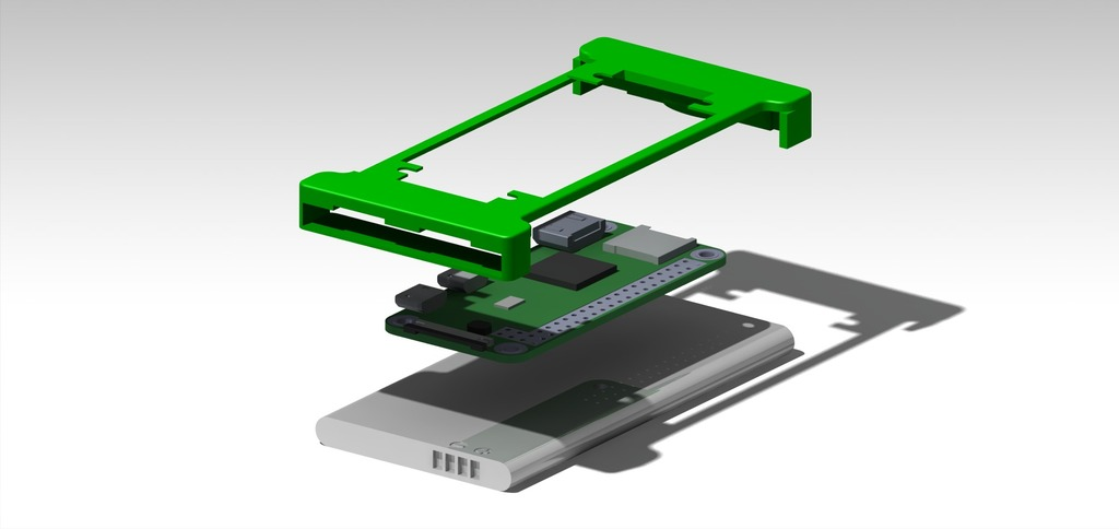 Free 3D file Pi Zero battery backpack case using a Samsung S5 Li-ion ...