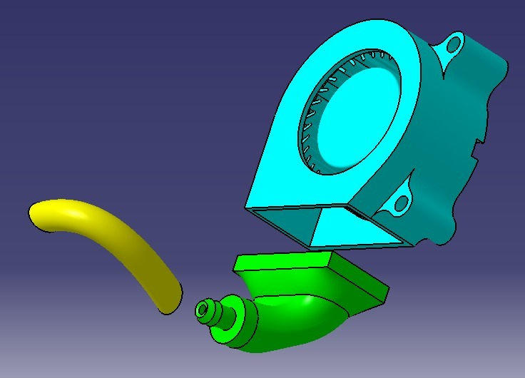 Free 3D file 3/16" ID tube to 40mm blower fan adapter・3D printable ...