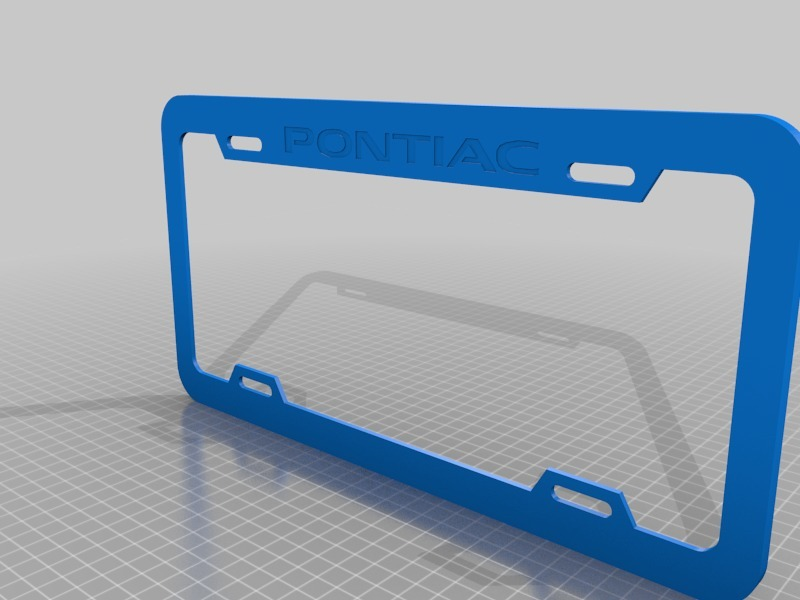 Free 3D file Pontiac license plate frame・3D printable object to ...