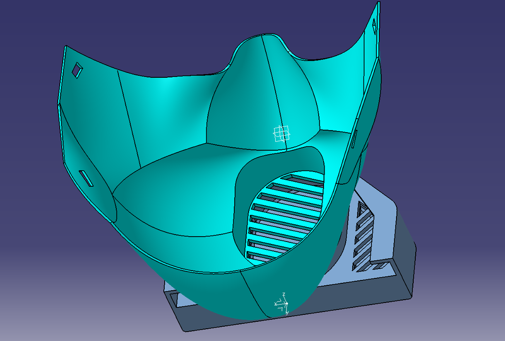 Free 3D file Face mask with concealed air vent・Template to download and ...
