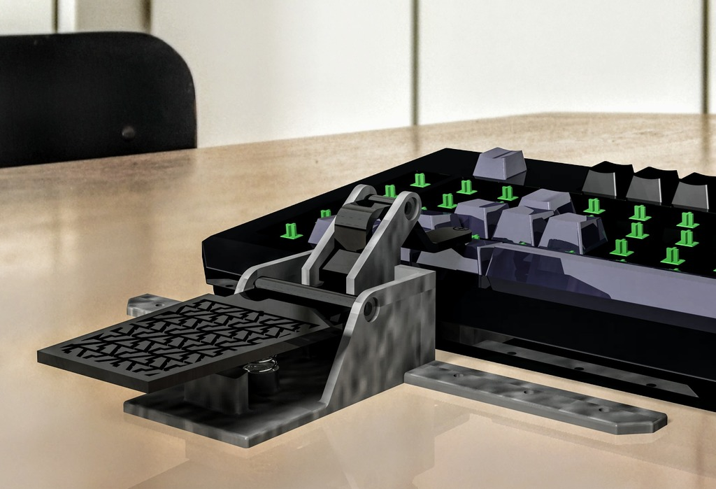 Free 3D file Keyboard foot pedal (bottom row)・3D printing idea to download・Cults