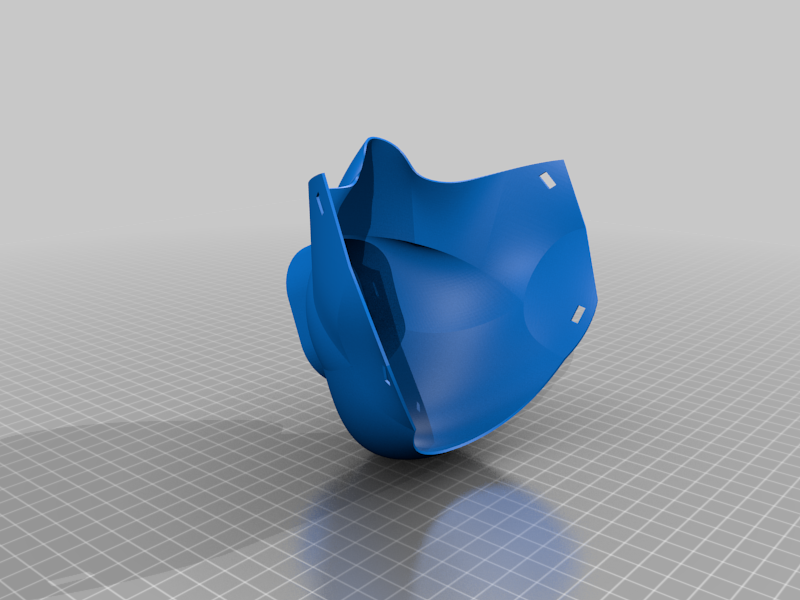 Free 3D file Face mask with concealed air vent・Template to download and ...