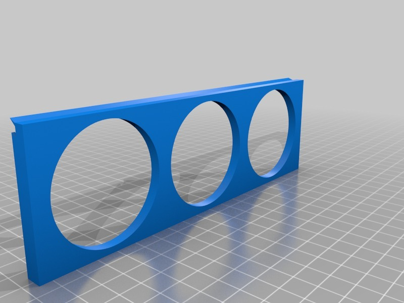 Free 3D file Single DIN triple gauge trim・3D printing design to ...