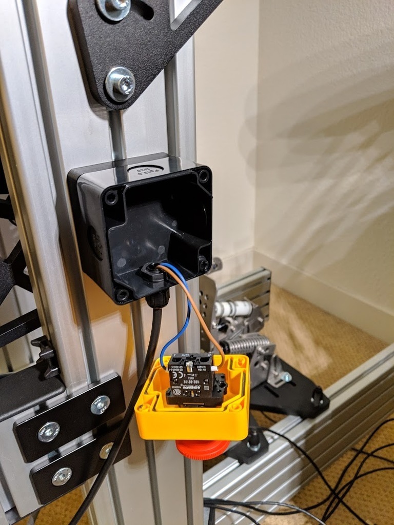 Free 3D file Emergency Stop bracket for 8020 T profiles・3D printable ...