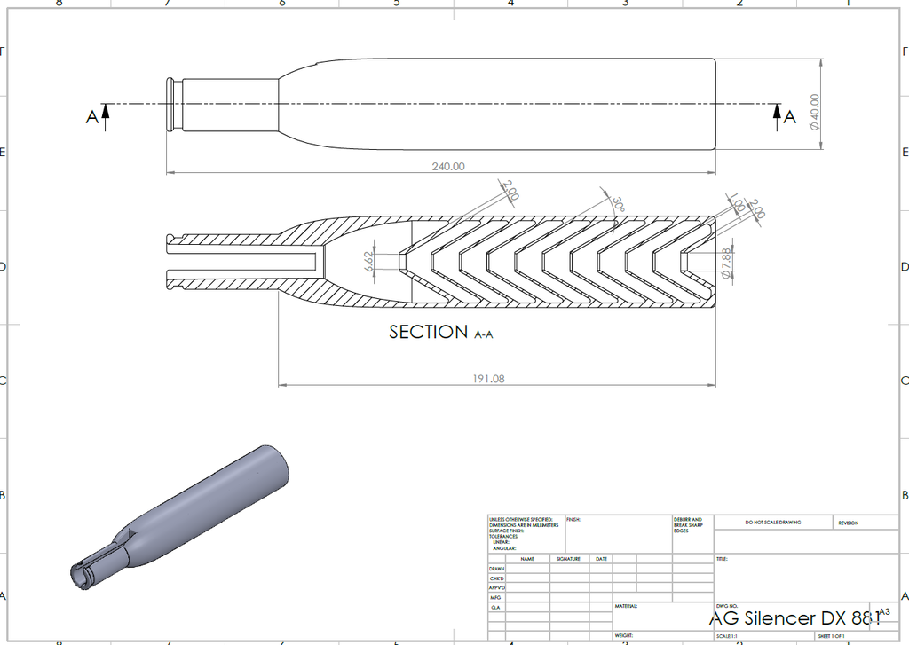 Free 3D file Air Gun Silencer DX 881 (Also for Daisy 880) 🔫・3D printing ...