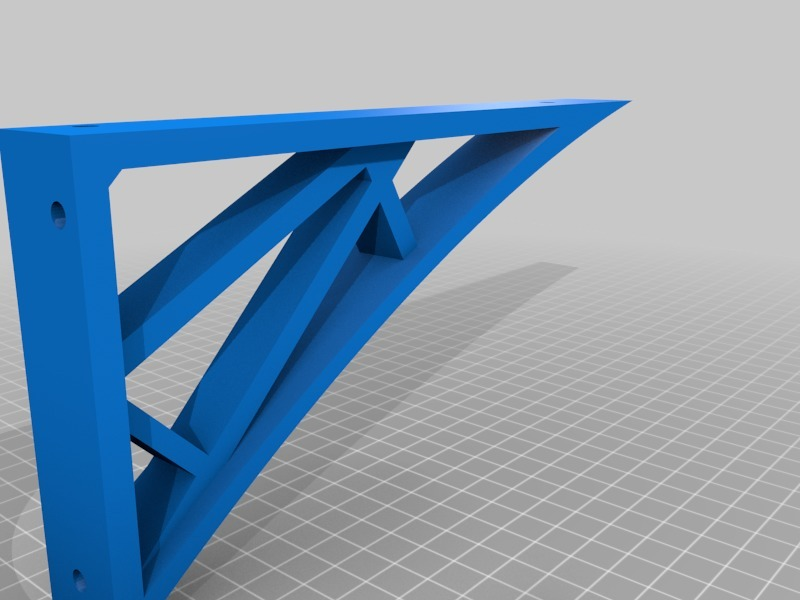Free 3D file Strong 8 inch Shelf Bracket・3D printer design to download ...
