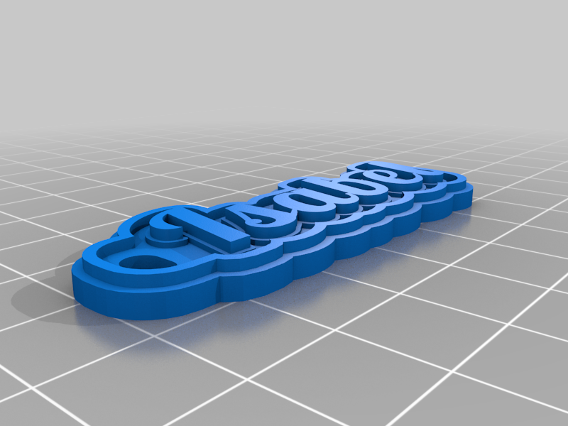 Free 3D file Isabel Tag or Keychain・3D printing idea to download・Cults