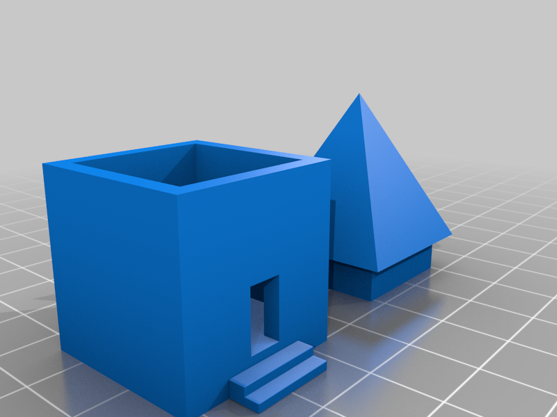 Free 3D file house box V1・3D print design to download・Cults