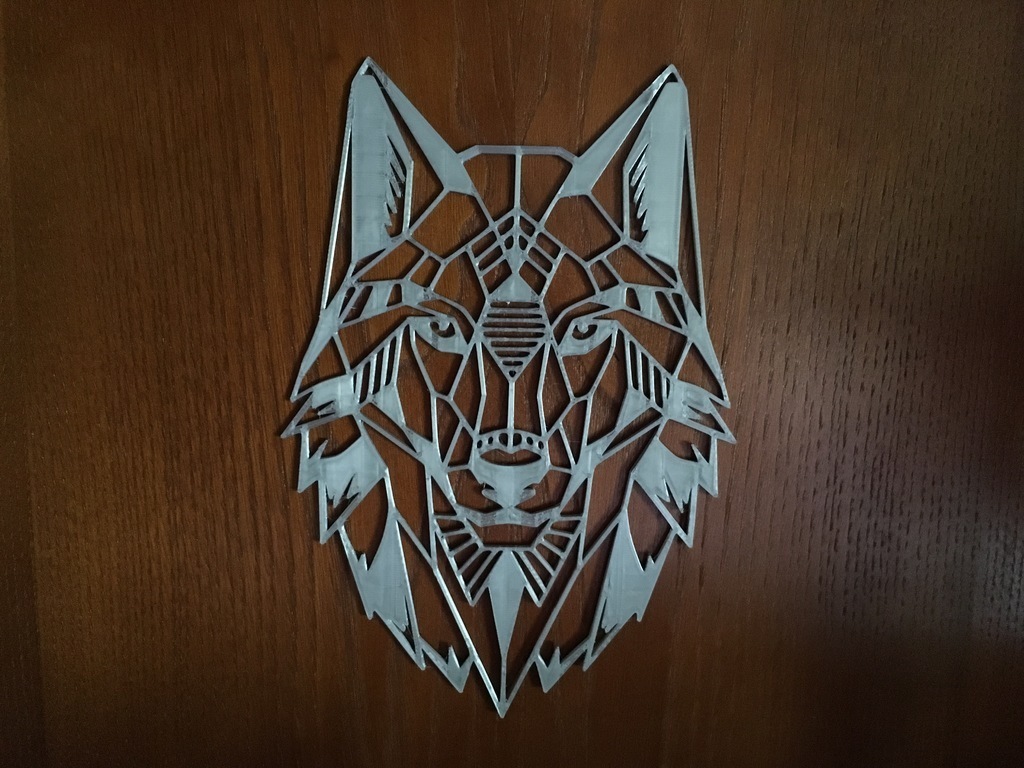 Free 3D file 2D Wolf・3D printing design to download・Cults