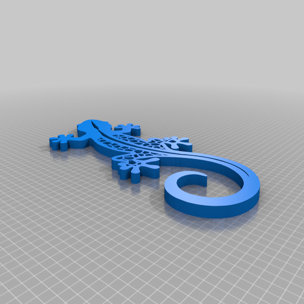 Fichier 3D gratuit Salamandre 2D・Objet imprimable en 3D à télécharger・Cults