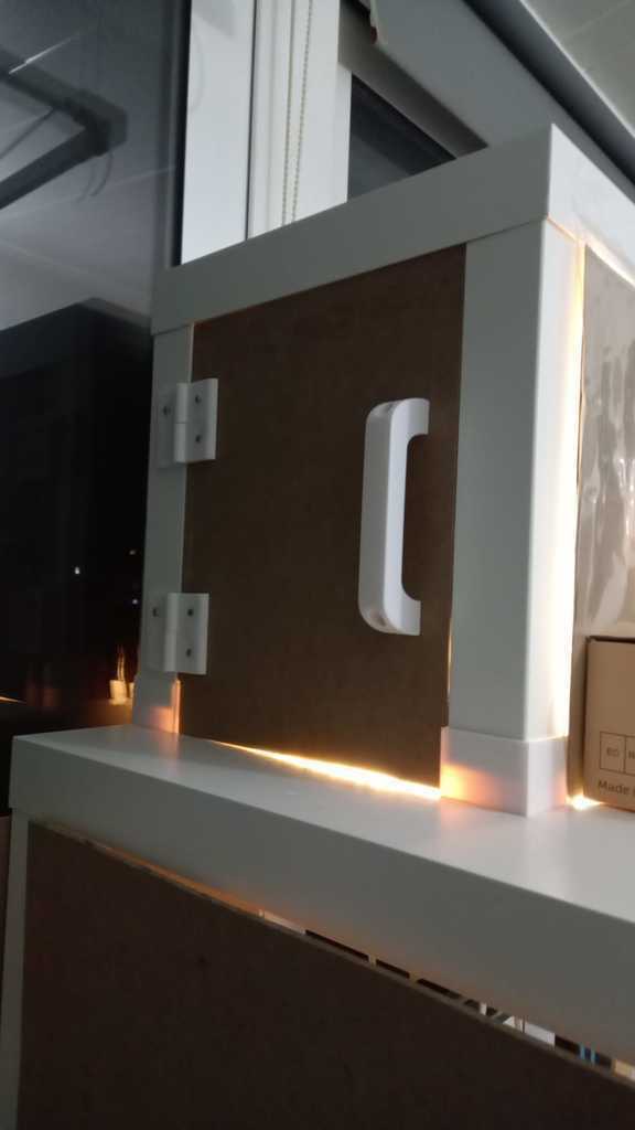 Free 3D file ROBUST HANDLE OPENING PRINTER ENCLOSURE IKEA LACK NIDO ...