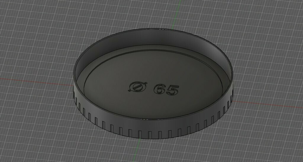 Free 3D file Lens cap (parametric) 🧢・3D printable design to download・Cults