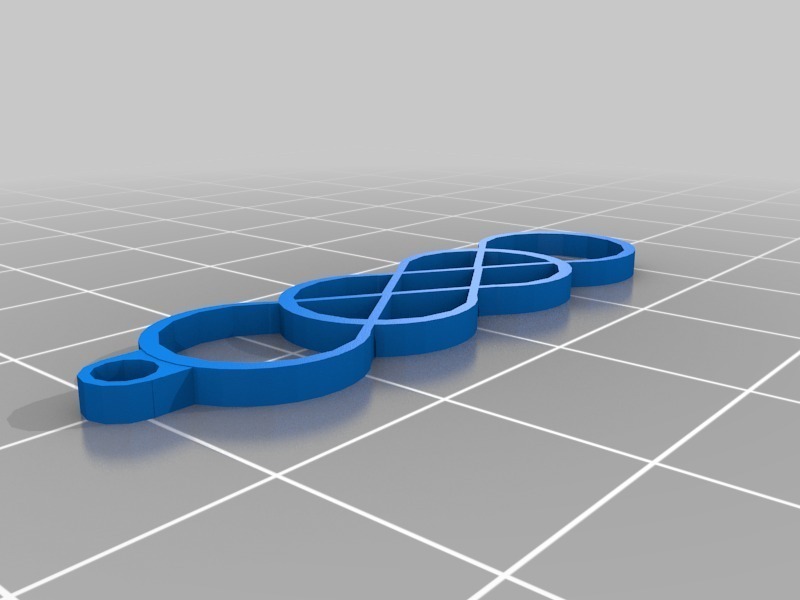 Free 3D file Double Infinity Keychain・Design to download and 3D print・Cults