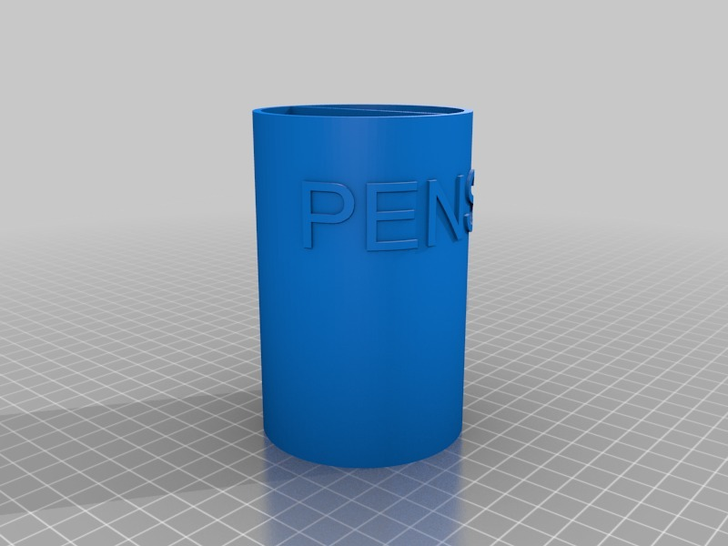 Free 3D file Pen Cup with Customization Text・Design to download and 3D ...