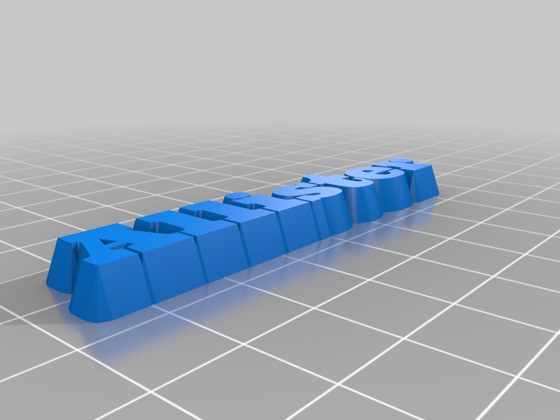 Free 3D file Customized name plate・3D printing design to download・Cults