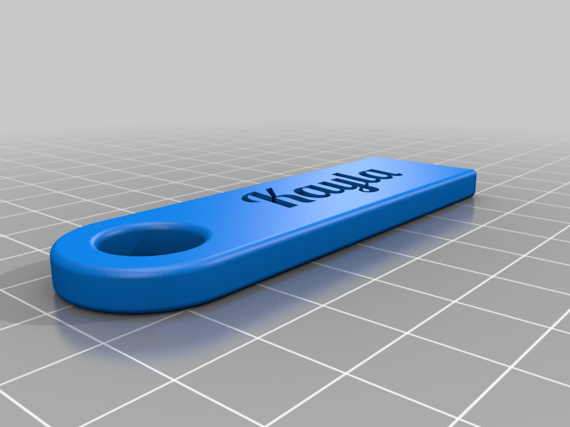 Free 3d File Kayla Key Chain・3d Print Design To Download・cults