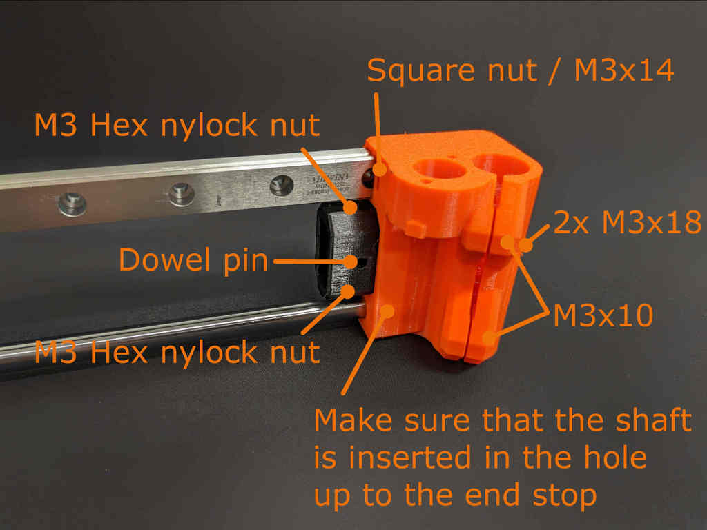 Archivo 3D gratis Actualización del eje X con carril lineal, tensor de ...