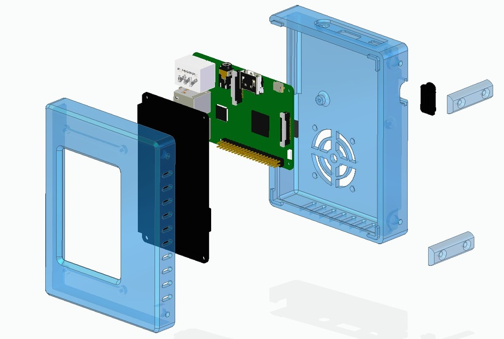 Fichier 3D gratuit D7 Box NanoDLP avec écran tactile Nextion 3,5" ou 4 ...