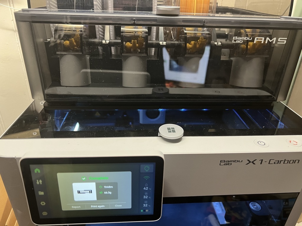 Free 3D file Bambu Lab X1c top led lightning 🥼・Template to download and ...