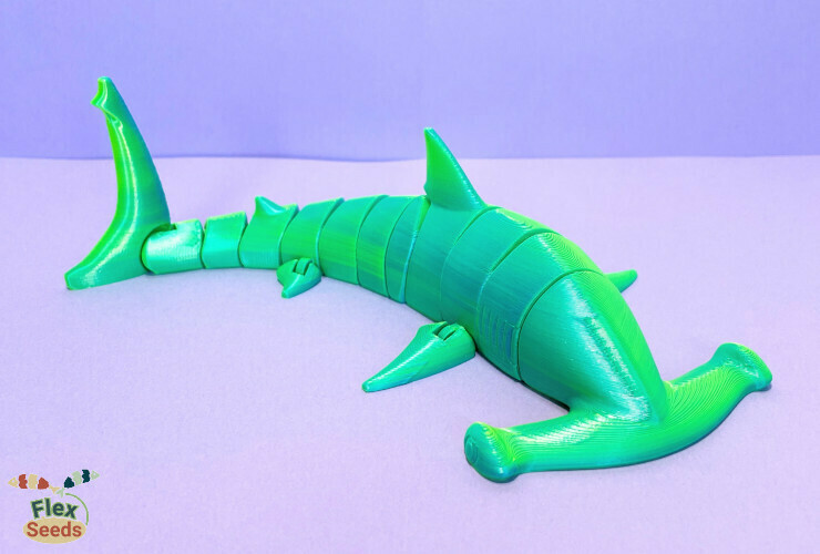 Archivo 3D gratis Flexi Shark & Hammerhead Set 🦈・Plan de impresión en ...