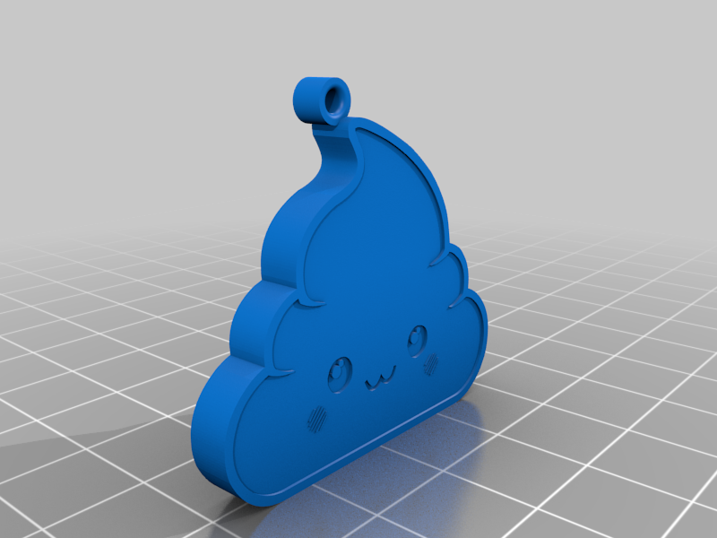 Free 3D file Kawaii Poo Keychain・3D print design to download・Cults