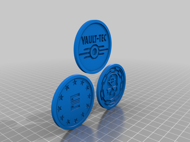 Free 3D file Fallout Coins 🎮・3D print object to download・Cults