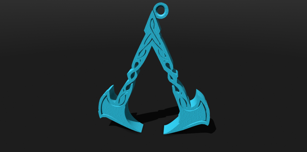 Free 3D file Assassin's Creed Valhalla Key Chain・3D print object to download・Cults