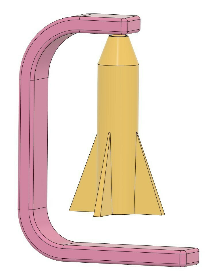 Free 3D file Spinning Rocket Toy・3D printable model to download・Cults