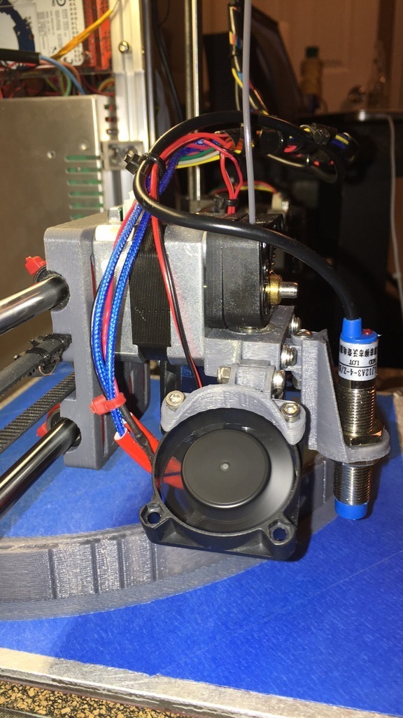 Free 3D file Front mount for E3D with dual fans and proximity sensor・3D ...