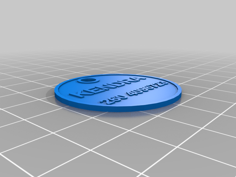 Free 3D file CAT TAG KENDRA・3D printer design to download・Cults