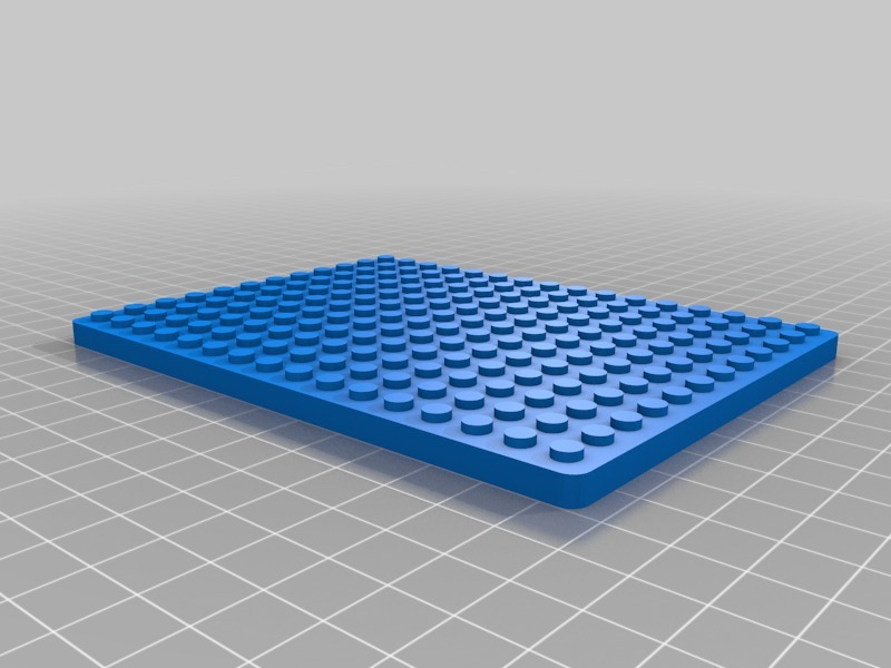 Free 3D file Lego (Compatible) 12 x 16 Base Plate 🏗・3D printer model to ...