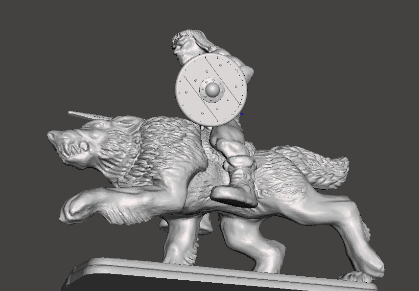 Descargar archivo 3D gratis Heroquest - Jinete de lobo bárbaro ...