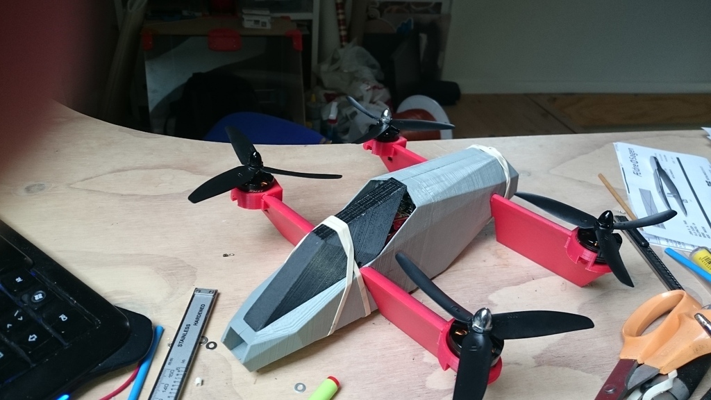 Free 3D file LowDrag_Quad 🛩️・3D printing design to download・Cults